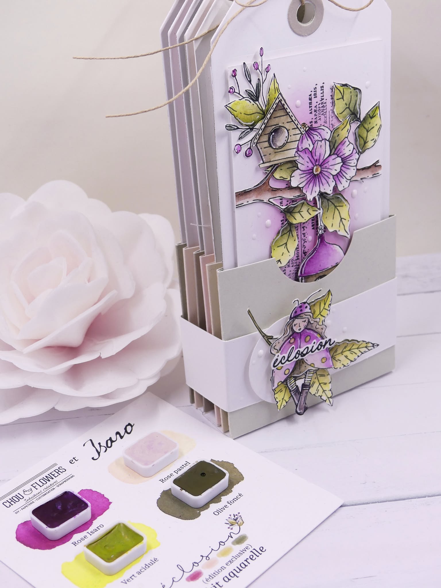 Tuto "étui pour jolis tags" par SONI SONIA, collection ECLOSION